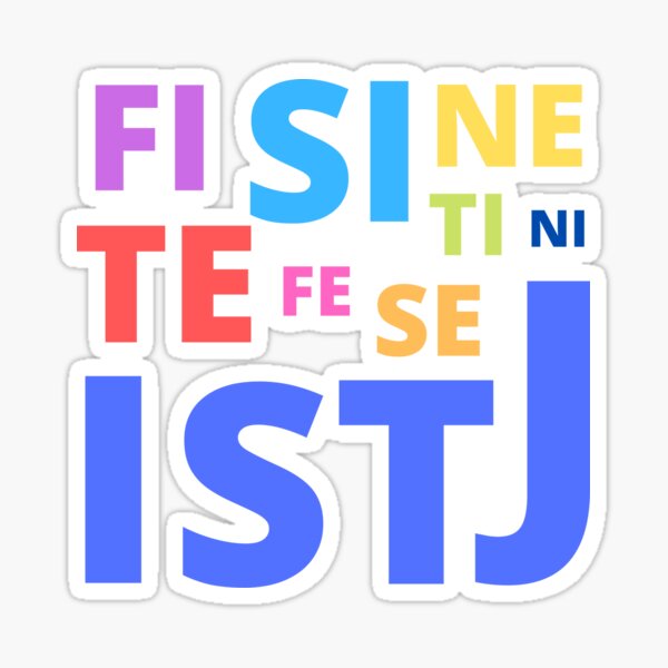 "(BEST IN BLACK) ISTJ Design W/ Cognitive Functions" Sticker for Sale ...