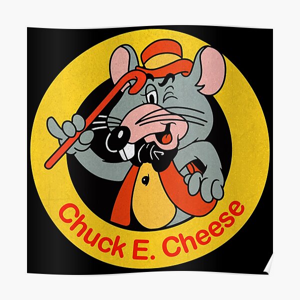 "Chuck E. Cheese's Pin Button Art aus den 80er Jahren mit der alten ...