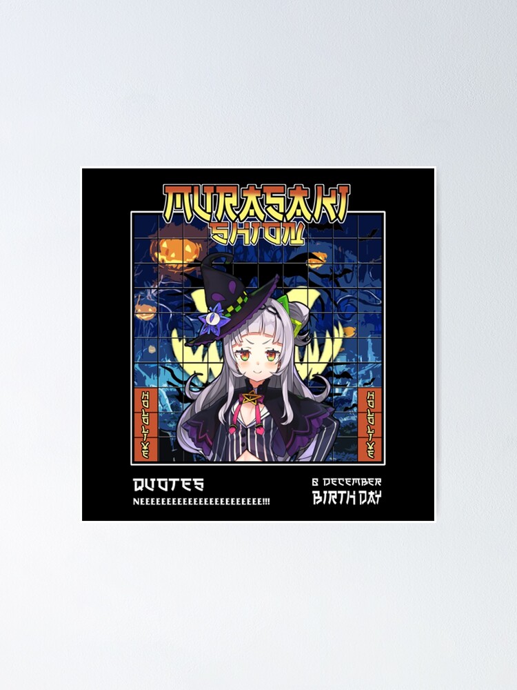 "Hololivezz Murasaki Shion" Poster for Sale by minniepull | Redbubble