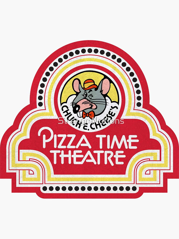 Pegatina «Logotipo oficial de Chuck E. Cheese's Pizza Time Theatre ...