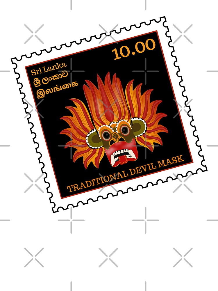 "Sri Lanka Postage Stamp Yaka Traditional Devil Mask" Baby One-Piece ...