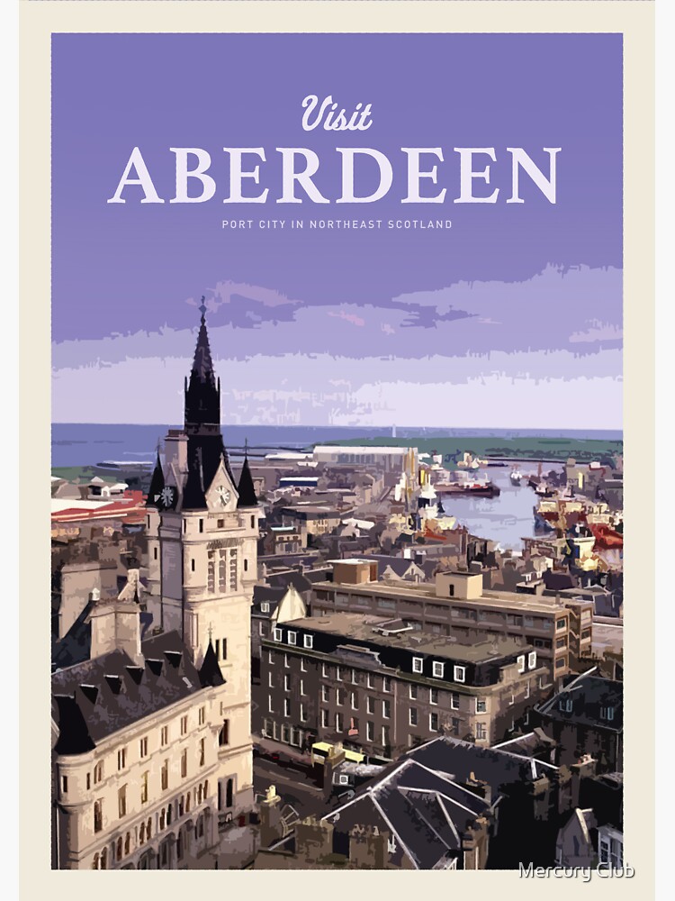"Visit Aberdeen " Sticker for Sale by CallumGardiner | Redbubble