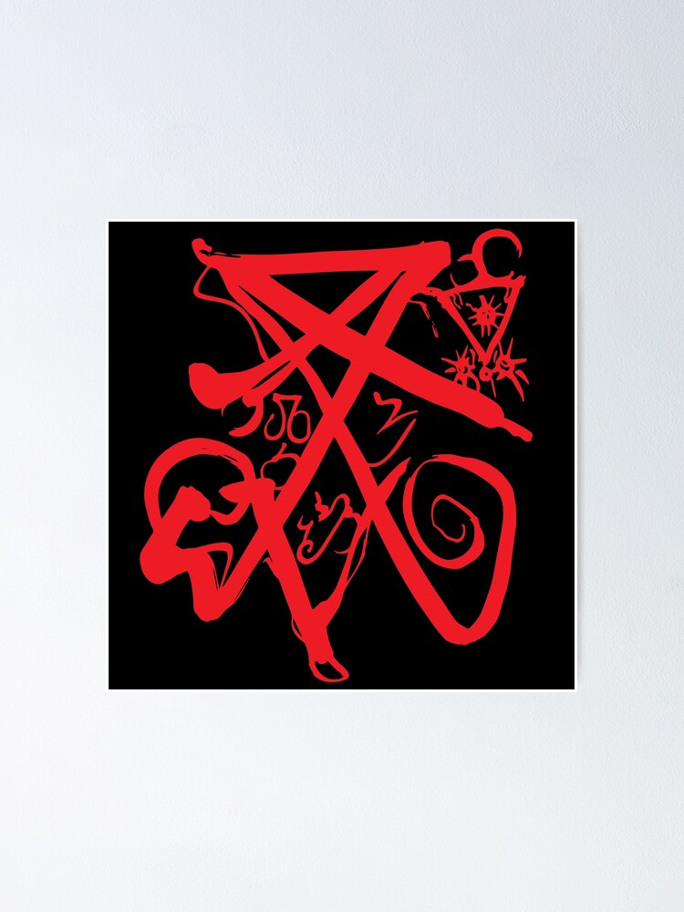 "Lucifer Calligraphy 2" Poster by DiscoManiac | Redbubble