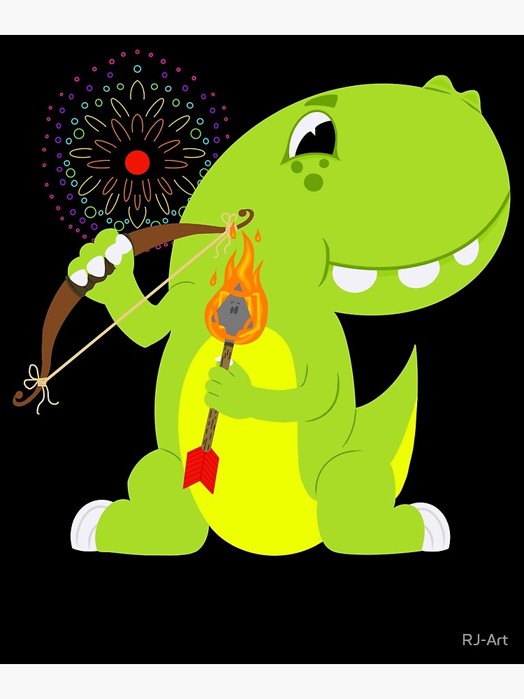 "Cute Sagittarius Zodiac Sign Astrology T-Rex Dinosaur" Poster for Sale ...