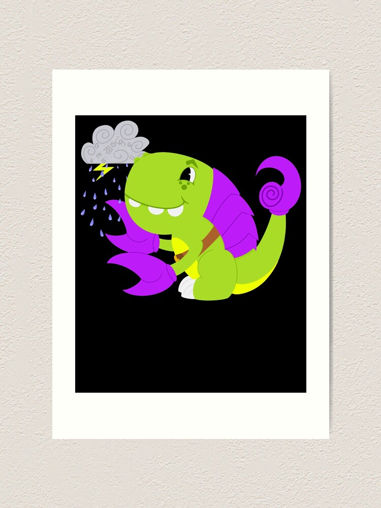 "Cute Scorpio Zodiac Sign Scorpion Astrology T-Rex Dinosaur" Art Print ...