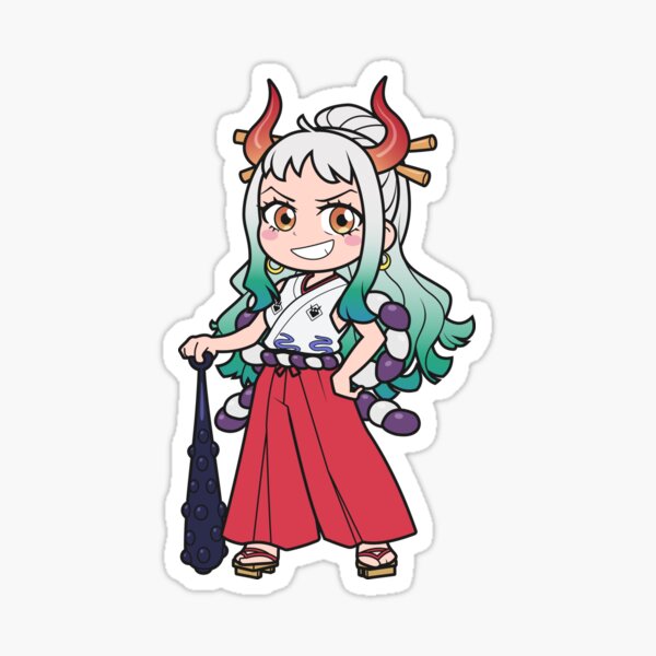 "One Piece Yamato Chibi" Sticker by ChibiCheems | Redbubble