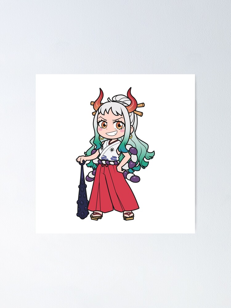 "One Piece Yamato Chibi" Poster by ChibiCheems | Redbubble