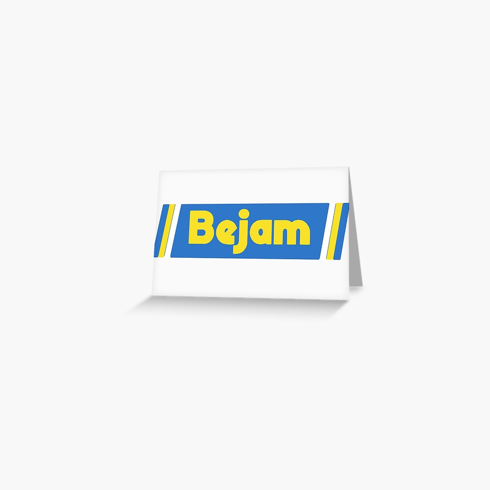 "Bejam logo" Greeting Card by Murray-Mint | Redbubble