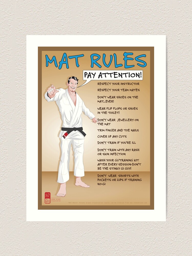 "Mat Rules Poster" Art Print by CHOKEBRAND | Redbubble