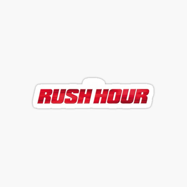 "Rush Hour Logo" Sticker for Sale by QuocDat | Redbubble