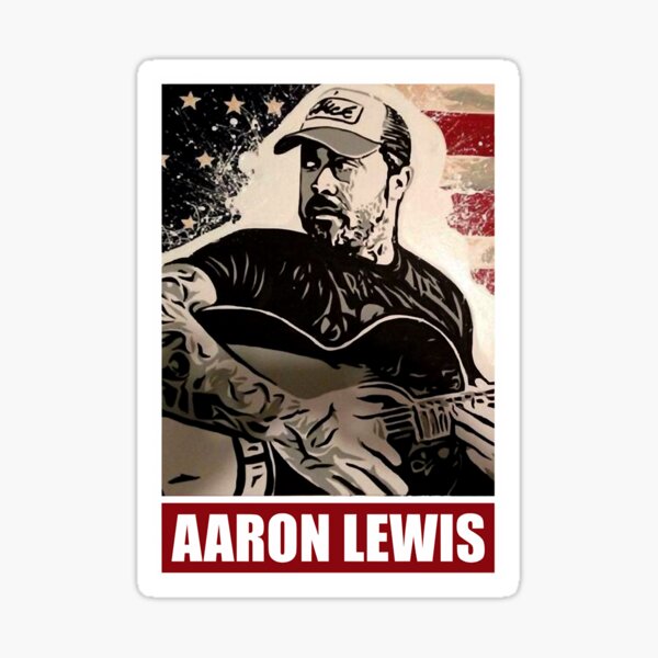 "Aaron lewis" Sticker for Sale by cedrickhenley81 | Redbubble