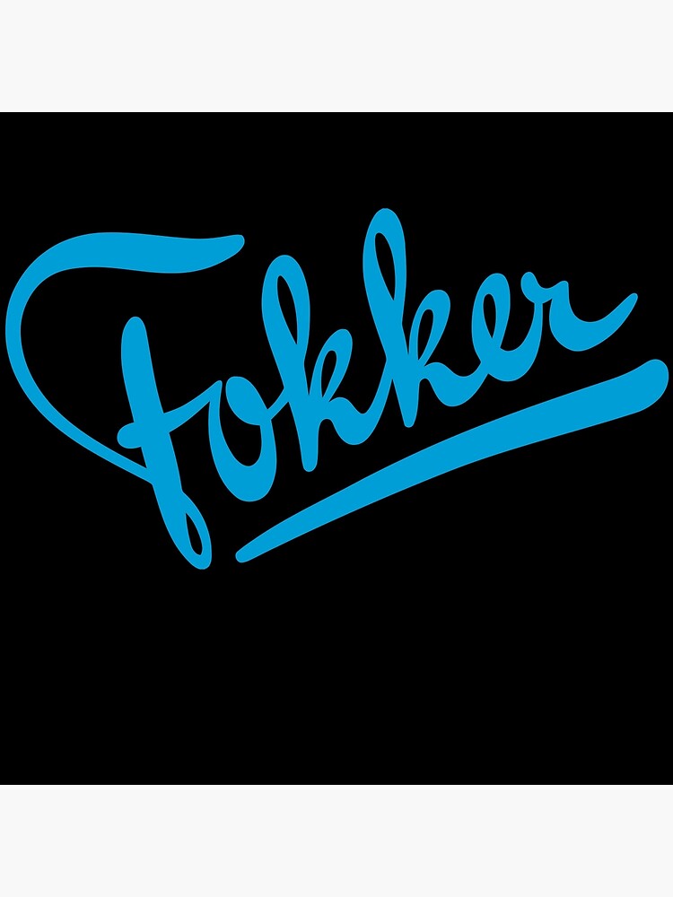 "Fokker Logo" Art Print for Sale by Anjgmantep | Redbubble