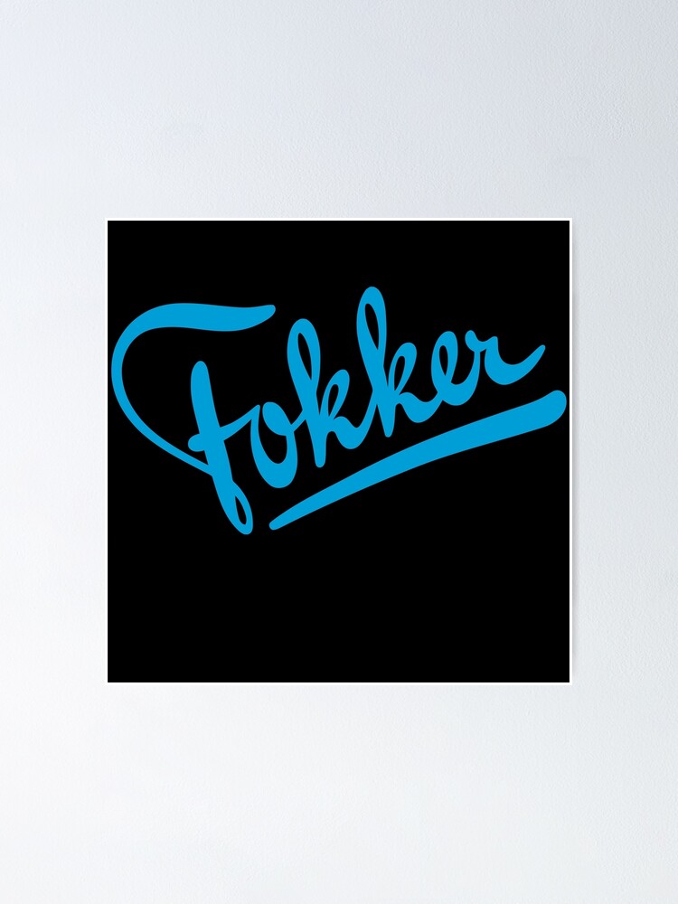 "Fokker Logo" Poster for Sale by Anjgmantep | Redbubble