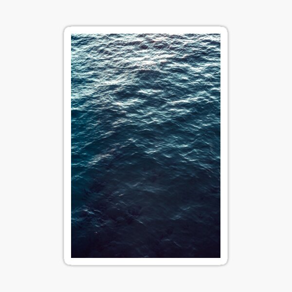 "Dark Blue Body of Water - Sea Waves" Sticker for Sale by LaModern ...