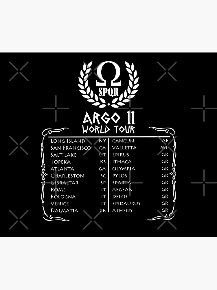 "Argo II World Tour" Duvet Cover for Sale by Emma1706 | Redbubble