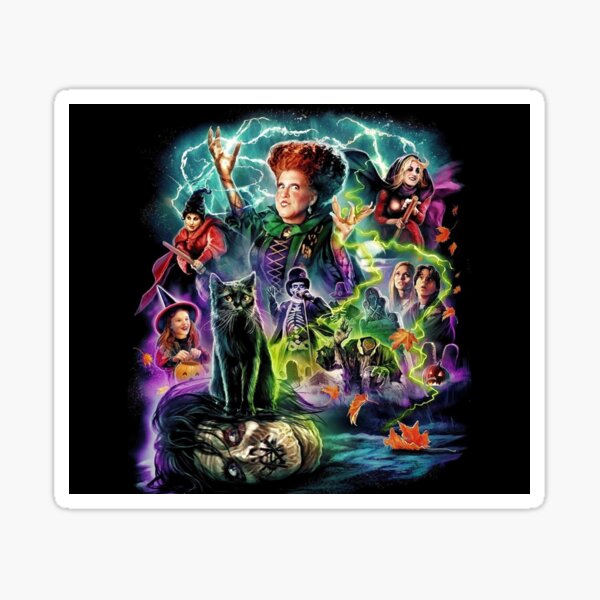 "Hocus Pocus Sanderson Sisters Vintage Mouse Pad" Sticker for Sale by ...