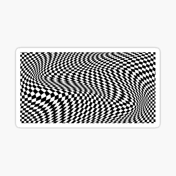 "Liquid Optical Illusion " Sticker for Sale by shotdebleach | Redbubble