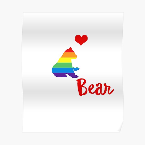 "Bear LGBT 2 Uncle Bear" Poster for Sale by AuroraStudio1 | Redbubble