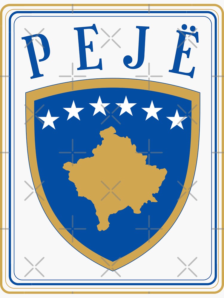 "Pejë Kosovo" Sticker for Sale by FedSherDesign | Redbubble
