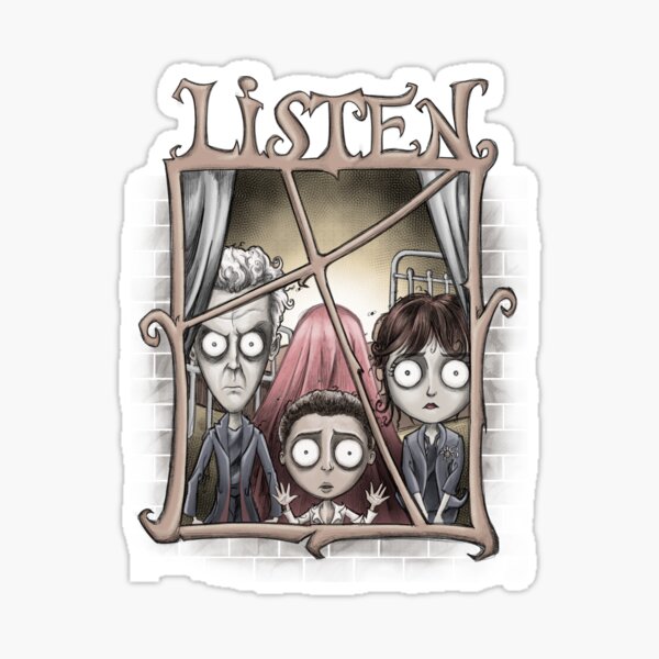 "Listen" Sticker by saqman | Redbubble