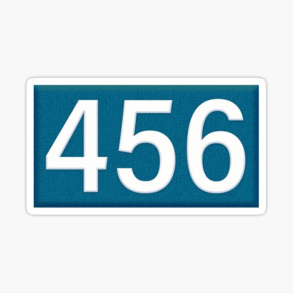 "456 " Sticker for Sale by waruneewong | Redbubble