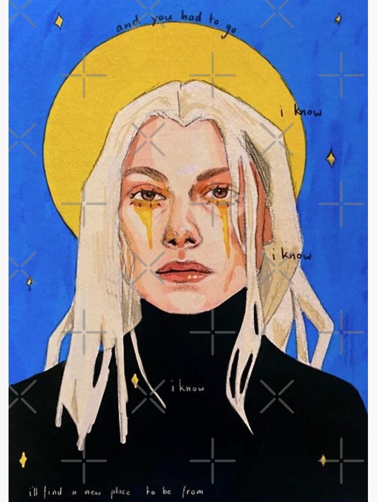 Pegatina for Sale con la obra «Póster Phoebe Bridgers I Know The End Lyric» de beautyatwork ...
