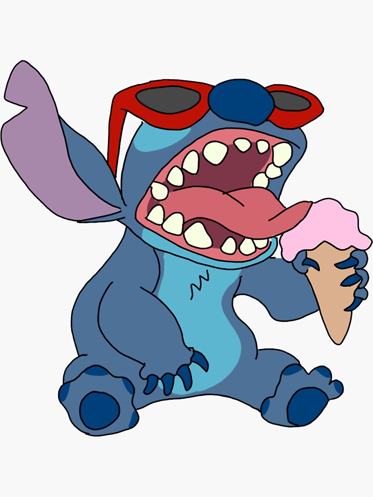 Pegatina «helado de lilo stitch» de rickmadala | Redbubble
