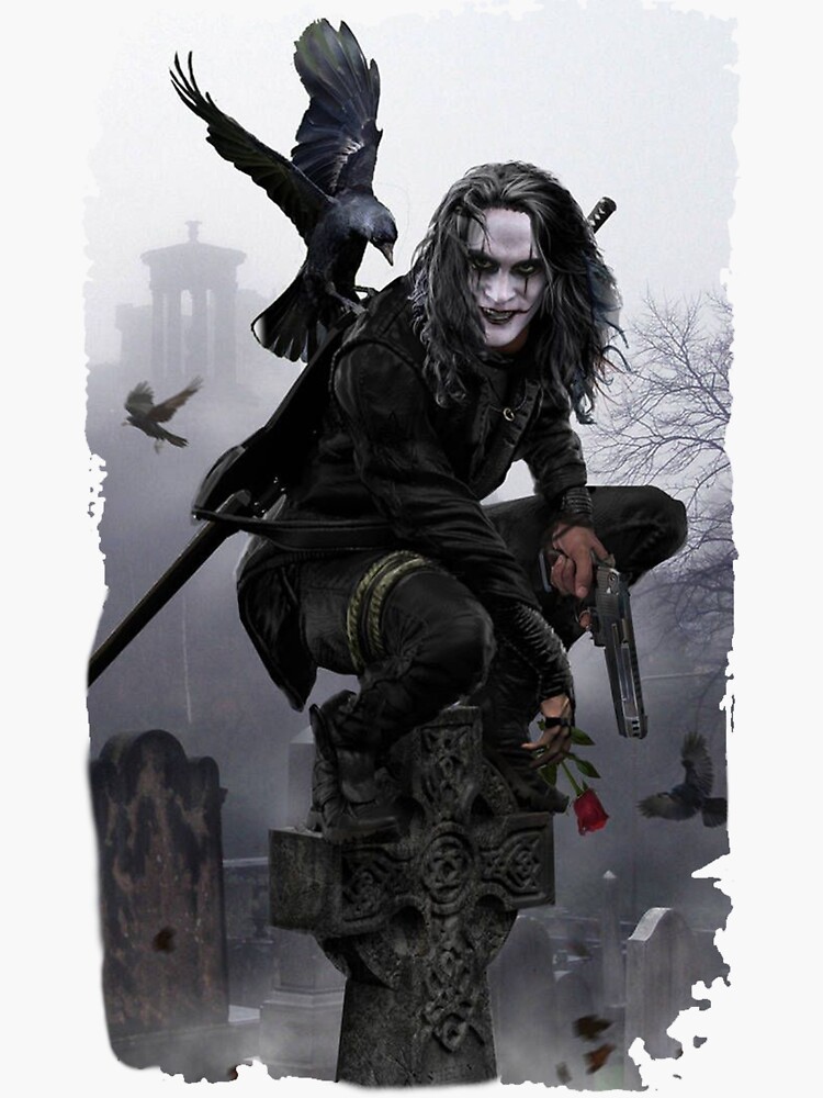 "The Crow and Eric Draven Horror Movie" Sticker for Sale by JasonRShop ...