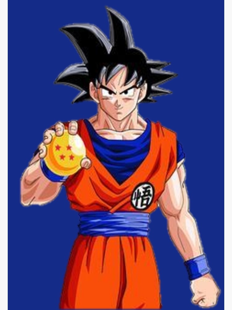 "Goku holding dragon ball" Poster for Sale by DarkedBane | Redbubble