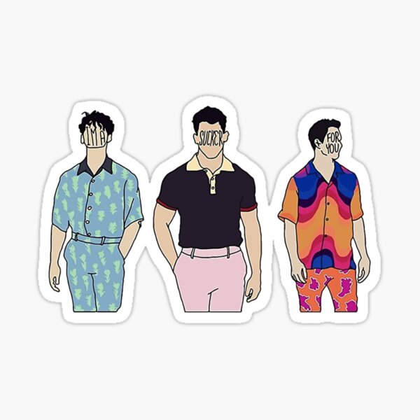 "Music The Jonas Brothers" Sticker for Sale by castellanosds | Redbubble