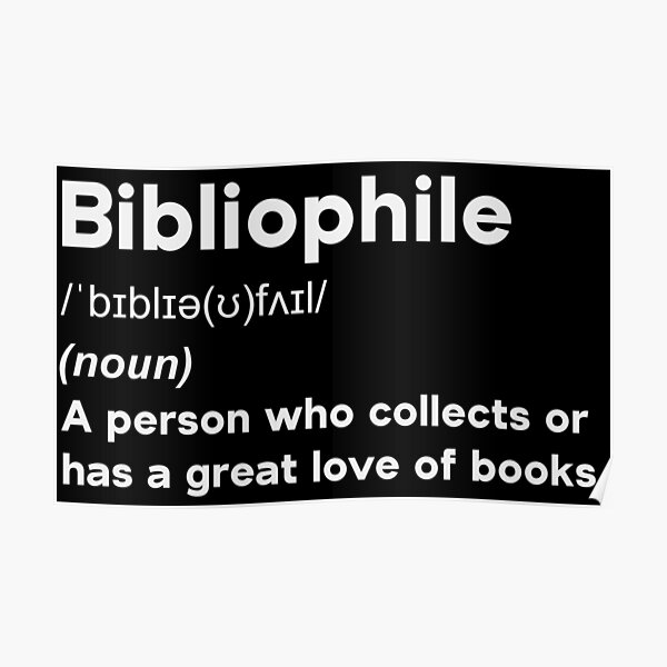 "Bibliophile" Poster for Sale by FASLab | Redbubble