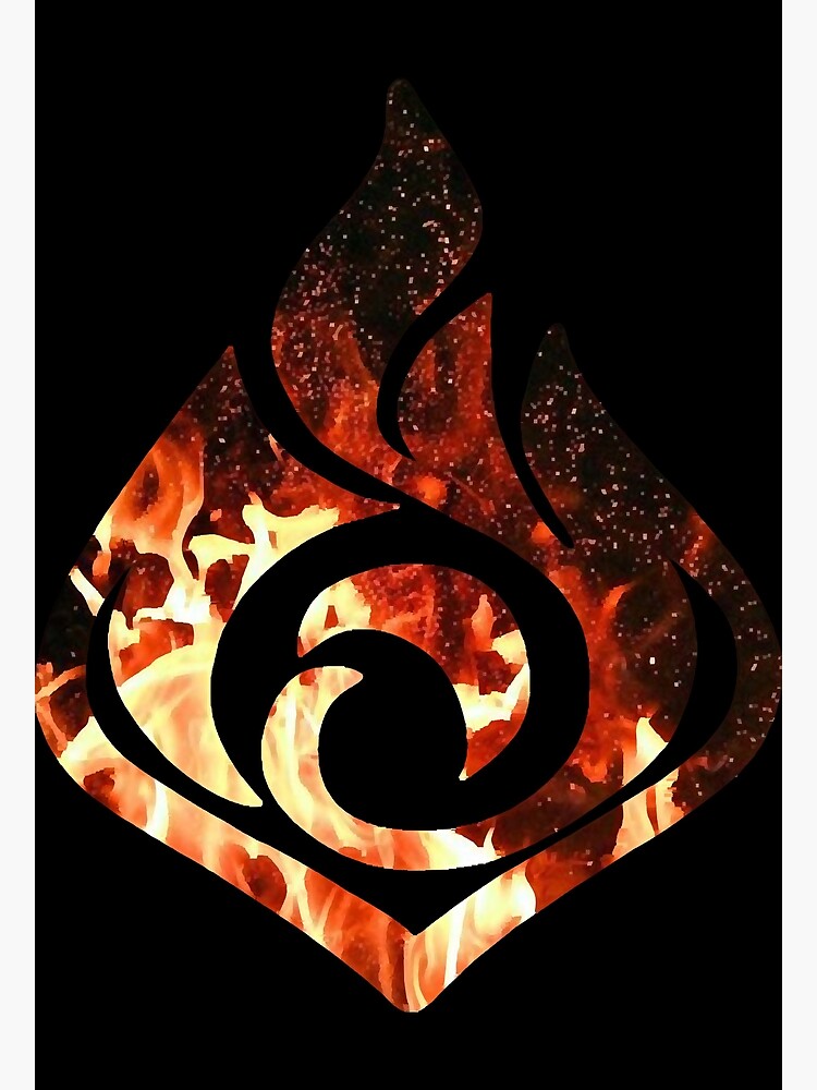 "Pyro Element Genshin Impact " Poster by stephaniealvar | Redbubble