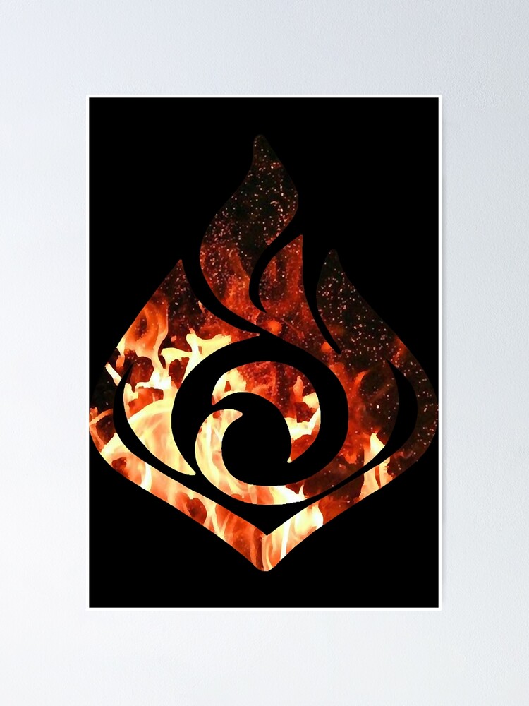 "Pyro Element Genshin Impact " Poster by stephaniealvar | Redbubble
