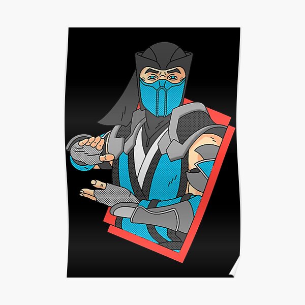"Mortal Kombat - Sub Zero " Poster for Sale by stephaniealvar | Redbubble