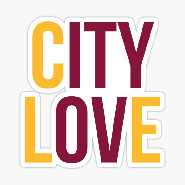 "CLE Love" Sticker for Sale by kjanedesigns | Redbubble