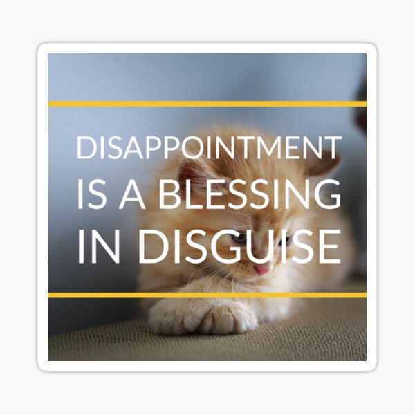 "Disappointment is" Sticker for Sale by Sansiri | Redbubble