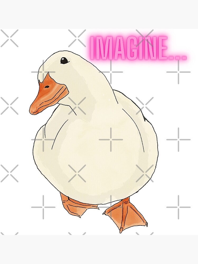 Poster « Cute Duck Imagine - Just Imagine - Adorable Duck », par ...