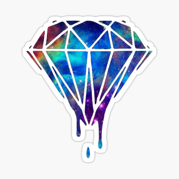 "Blue diamond. Rare stone." Sticker for Sale by hakkimsyed | Redbubble