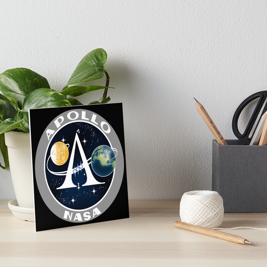 "NASA's Apollo Program Logo." Art Board Print for Sale by BeyondEarth ...