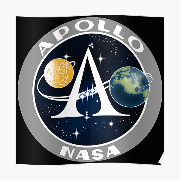 "NASA's Apollo Program Logo." Poster for Sale by BeyondEarth | Redbubble