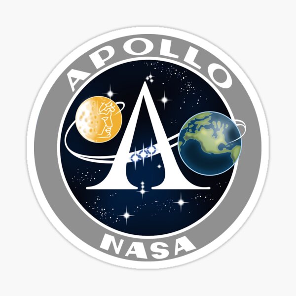 "NASA's Apollo Program Logo." Sticker for Sale by BeyondEarth | Redbubble