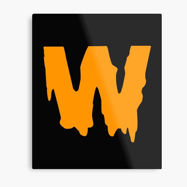 Lámina metálica «Letras del alfabeto en minúsculas de Halloween, letra ...