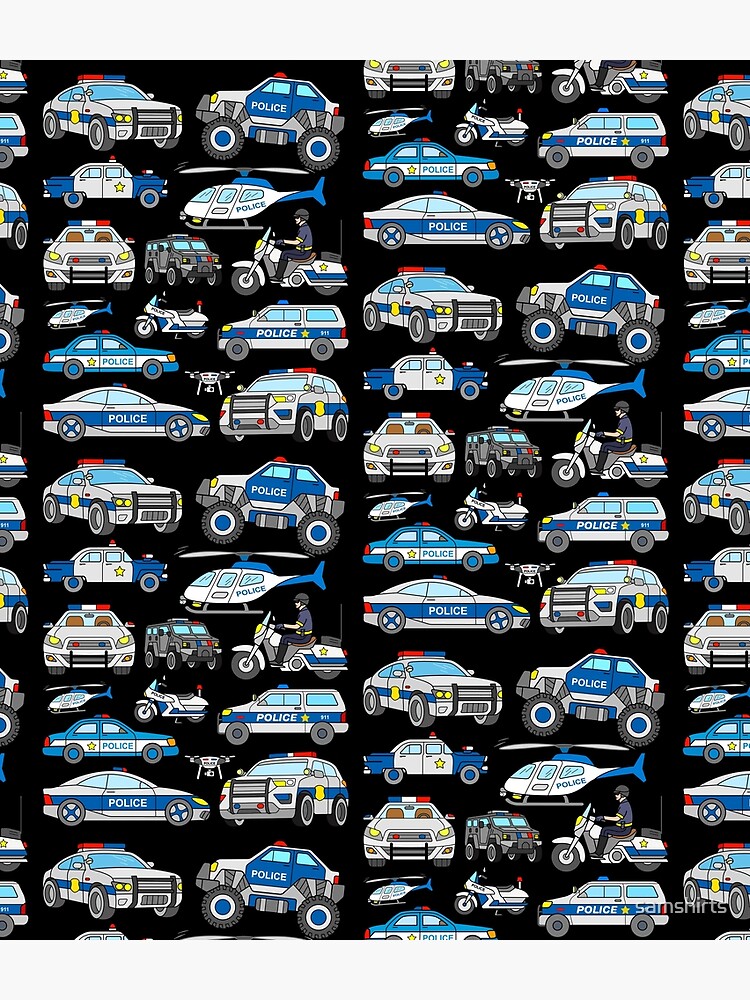 Police Car Design Backpack