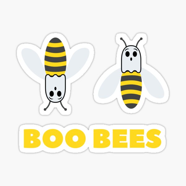 "Boo Bees Costumes for Halloween" Sticker for Sale by ChillaxArt ...
