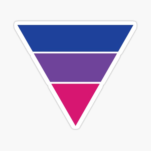 "Bi Pride Triangle Flag Tank Bi Pride Bi Flag" Sticker for Sale by EliasaSymon | Redbubble