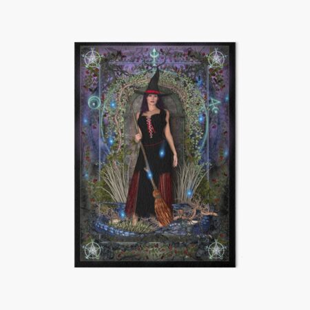 "Blue Moon Witch & Dragon" Art Board Print by magicalartz | Redbubble