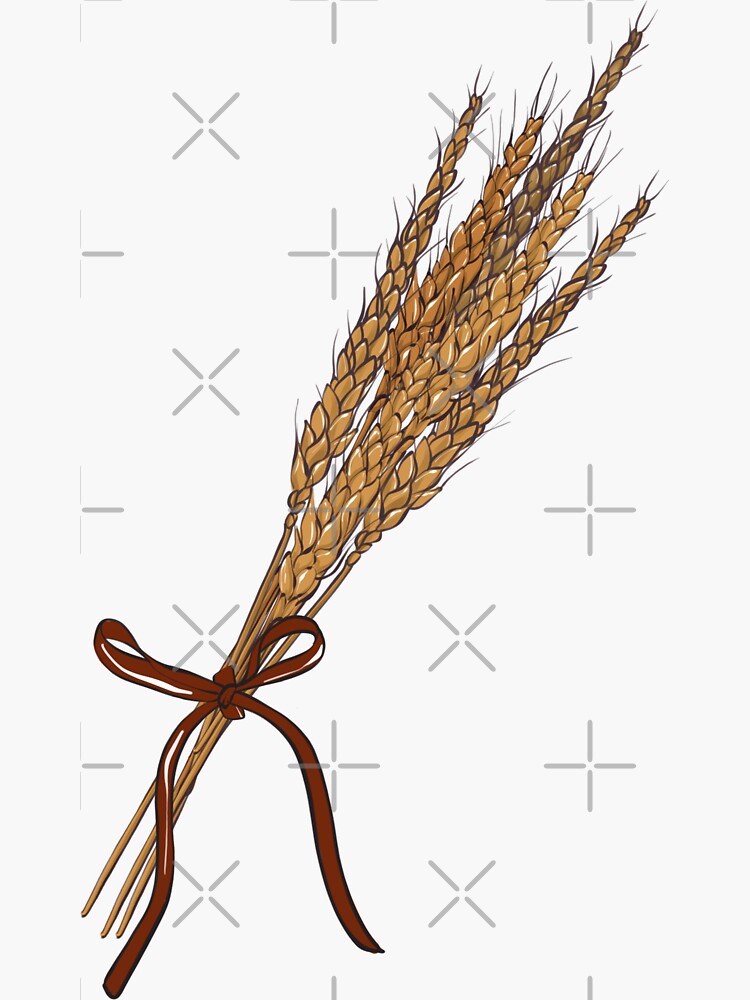 "Wheat stack fall harvest season crop" Sticker for Sale by Milatoo ...
