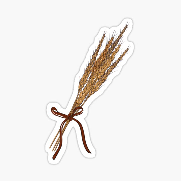 "Wheat stack fall harvest season crop" Sticker for Sale by Milatoo ...