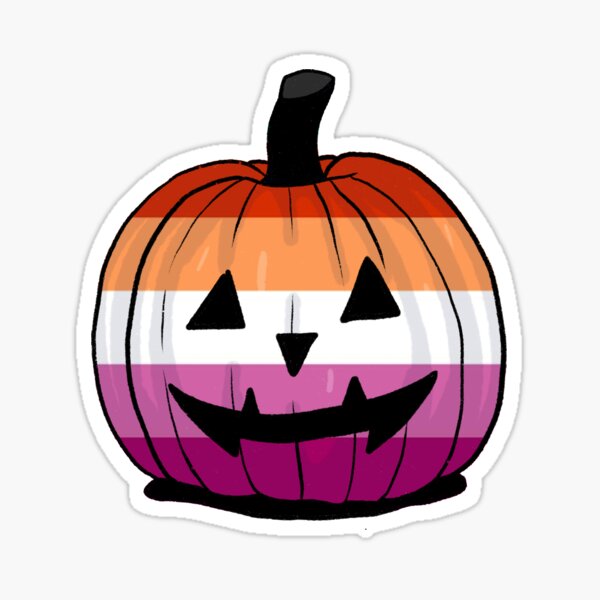 "lesbian pumpkin" Sticker for Sale by annoyingarts | Redbubble
