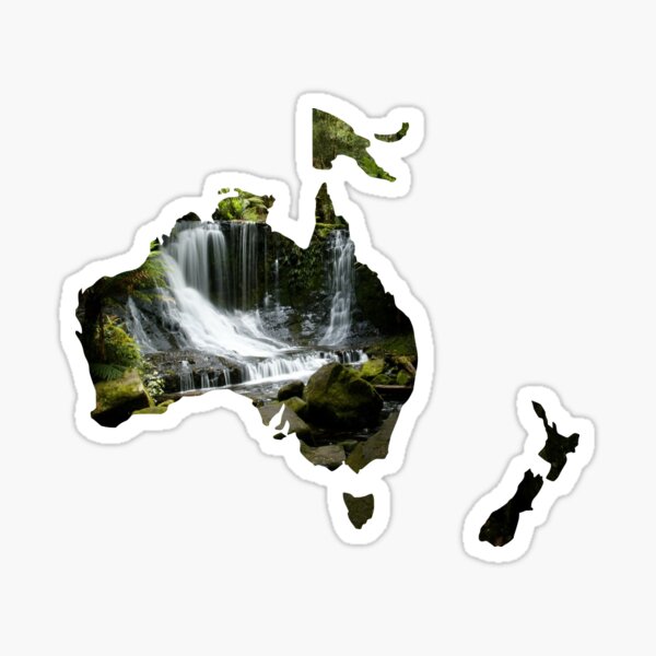 "A beautiful scenic map of Australia" Sticker for Sale by DigitalPinkie ...